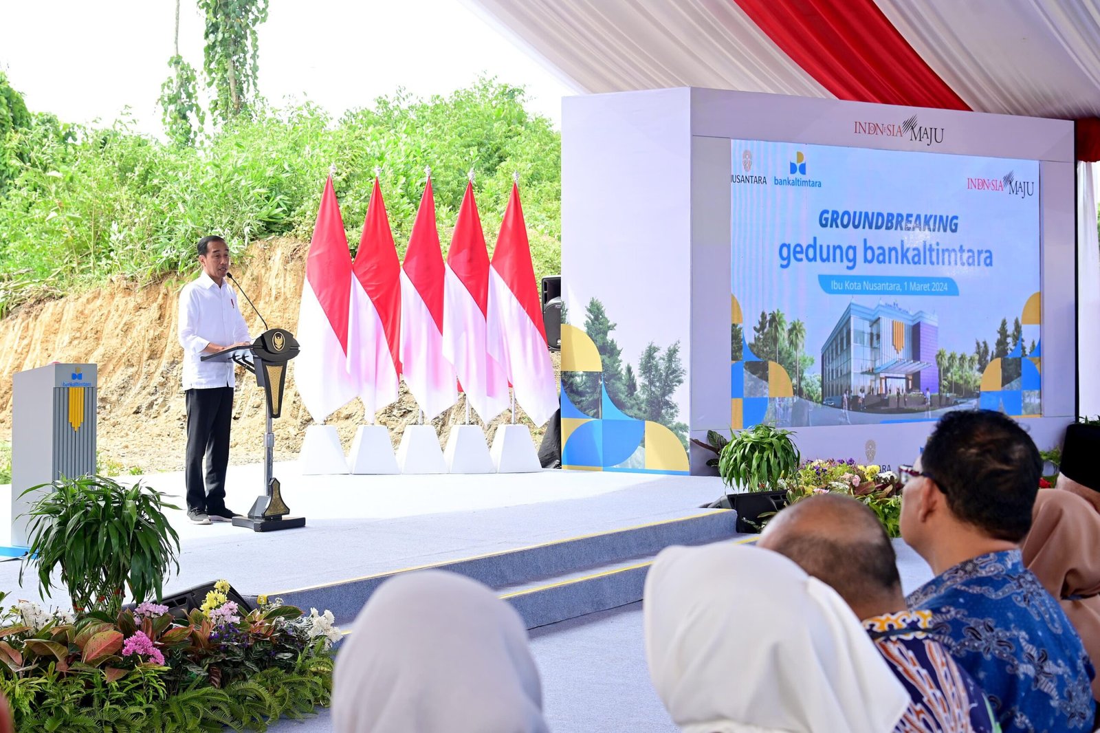 Groundbreaking Bank Kaltimtara di IKN, Presiden Dorong Kerja Sama Bank ...